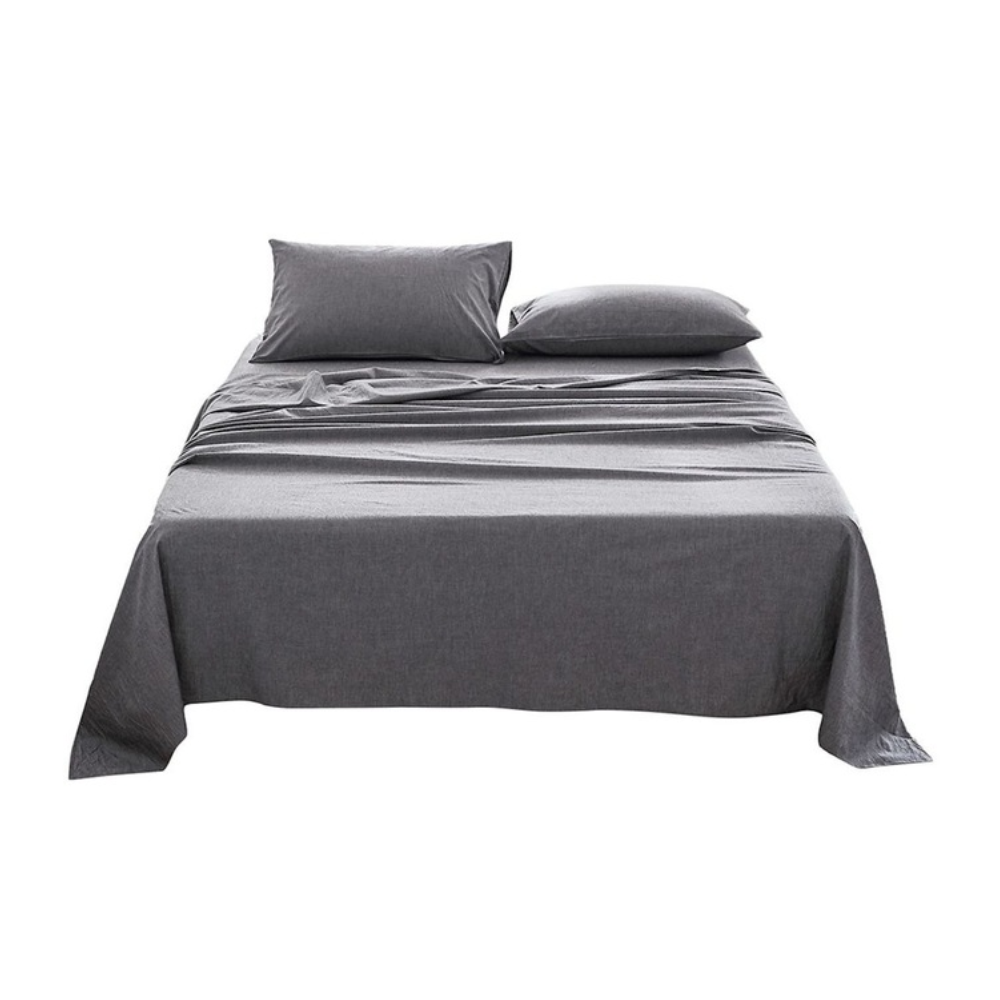 200TC 100% Egyptian cotton Luxury Flat Sheet Bed Sheets Single Double ...